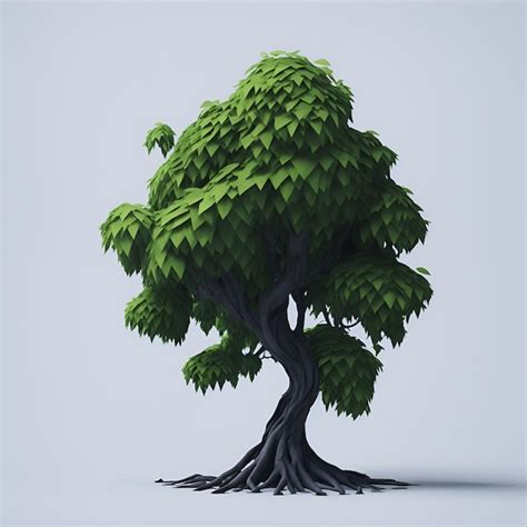 Premium Ai Image Vegetation Element Tree Photo