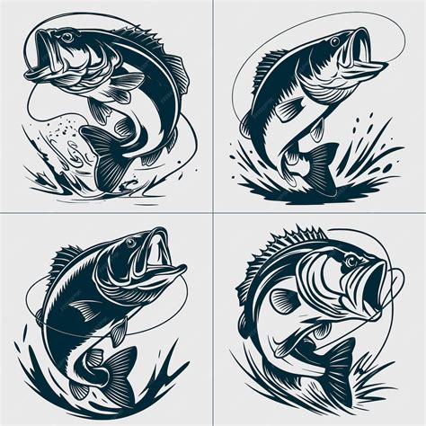 Bass Fishing Svg Bass Fish Svg Bass Clipart Fishing Svg Bass Vector