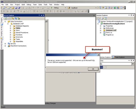 How To Fix Visual Studio S Error This Server Version Is Not Supported
