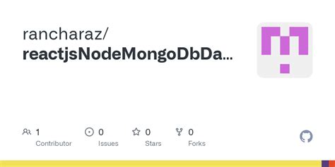 GitHub Rancharaz ReactjsNodeMongoDbDashboardFullStack