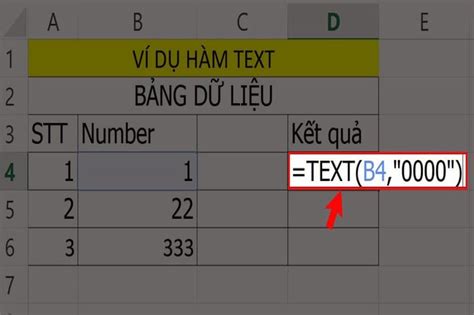 Cách Sử Dụng Hàm Text Trong Excel Chi Tiết