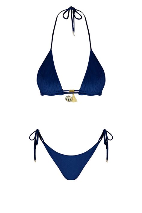 Anna Bikini Velvet Navy Aanoukis Swimwear