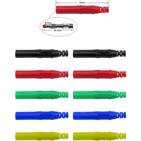 Weldable Wire Diy Electrical Connector Copper Banana Plug 4mm Banana