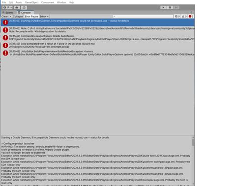 Gradle Daemon Unity Engine Unity Discussions