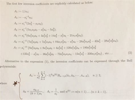 Series Expansion How Can I Produce Lagrange Inversion Coefficients