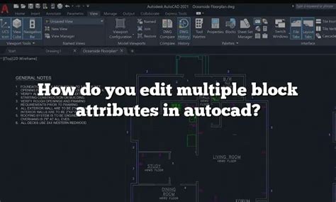 how do you edit multiple block attributes in autocad caddikt