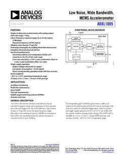 Low Noise Wide Bandwidth MEMS Accelerometer Data Low Noise Wide Bandwidth Mems