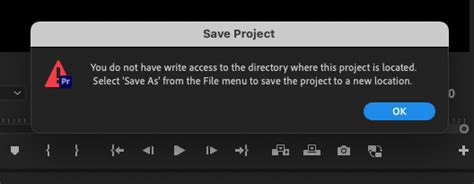 do not have write access to save project adobe community 14262130