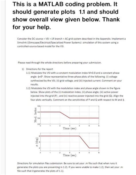 Solved This is a MATLAB coding problem. It should generate | Chegg.com