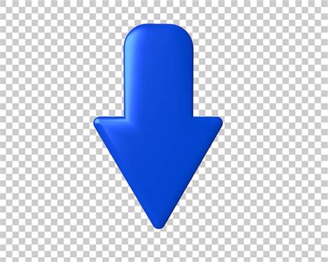 Premium Psd Arrow Download Blue Icon 3d Arrow Down Ui Web Premium Psd Arrow Download Blue Icon 3d Arrow Down Ui Web