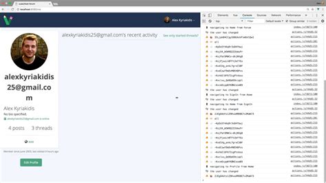 Profile Page Of Authenticated User