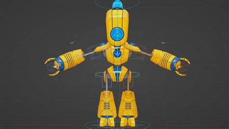 toy bot loopy rigged for unreal engine unity mixamo cgtrader