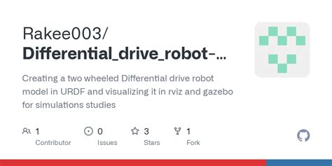 GitHub Rakee003 Differential Drive Robot Model Creating A Two Wheeled Differential Drive