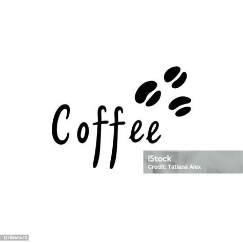 커피와 커피 서예 3곡물 흑백 아이콘 벡터 일러스트레이션 가방에 대한 스톡 벡터 아트 및 기타 이미지 가방 갈색 개념 Istock