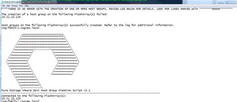 Flasharray Host Group Creation Powershell Script For Vmware Clusters