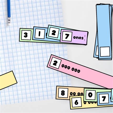 Place And Value Strips Non Standard Partitioning Activity Ted And Talented Teacher Place And Value Strips Non Standard Partitioning Activity Ted And Talented Teacher