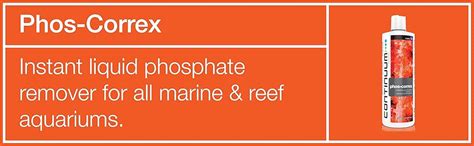 Continuum Aquatics Phos Correx Instant Liquid Phosphate Remover For All Marine And Reef Aquaria