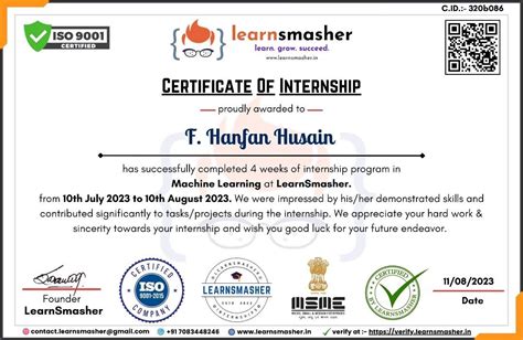 Hanfan Husain On Linkedin Machinelearninginternship
