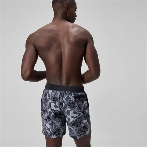 Mens Lookout Printed 16 Swim Trunks Gray Speedo Usa