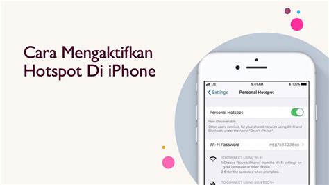 Cara Mengaktifkan Hotspot Di Iphone