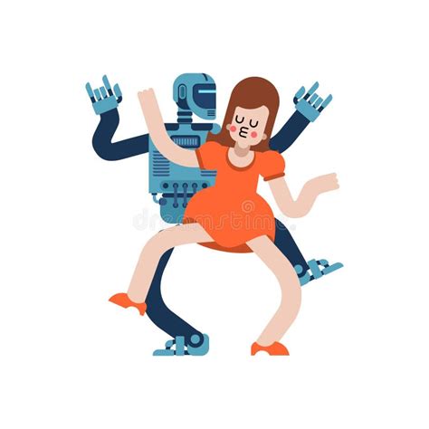 dancing robot girl stock illustrations 264 dancing robot girl stock illustrations vectors