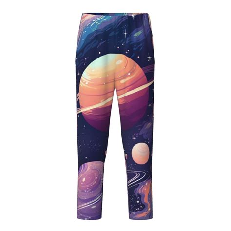 Susaid Planet Pastel Galaxy Print Soft Teen Sleep Pants Long Pajama