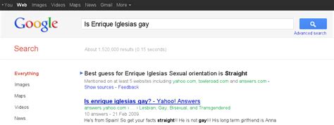 Google No Longer Guessing About Celebrity Sexual Orientation