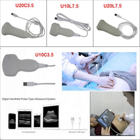 Medical Digital Portable Usb Electric Convex Ultrasound Transducer Probe For Laptop