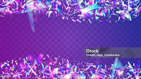 홀로그램 배경입니다 행복한 서프라이즈 배경 디지털 포스터 네온 스파클 유니콘 반짝이 레이저 개념 블루 디스코 페이퍼 크리스탈