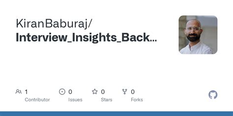 Github Kiranbaburaj Interview Insights Backend