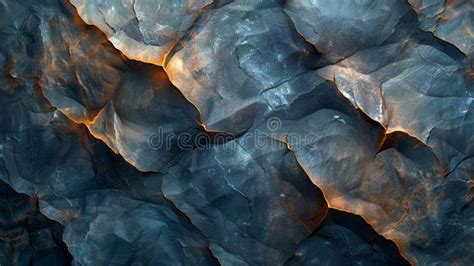 Abstract Blue And Orange Textured Background Digital Art Geometric Shapes Stock Illustration