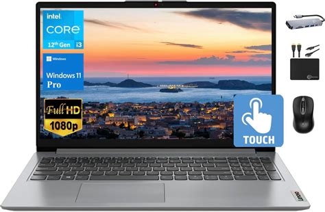 Amazon Com Lenovo IdeaPad Newest Business Laptop 15 6 FHD IPS Touchscreen Intel Core I3