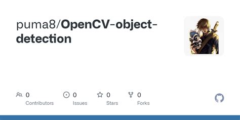 github puma8 opencv object detection