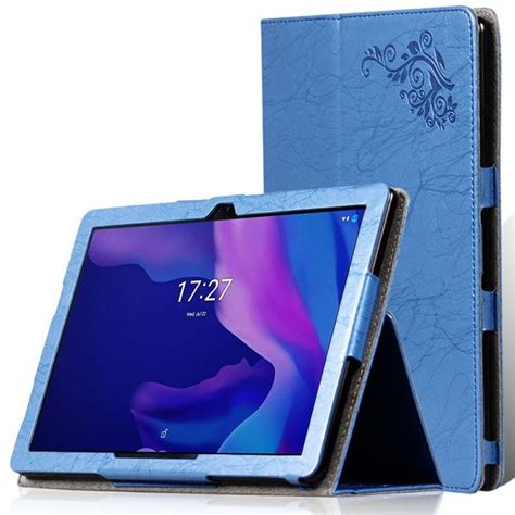 Tcl Tab 10l Tryckt Fodral Blå
