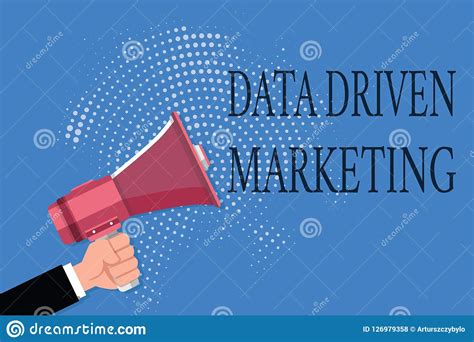 Word Writing Text Data Driven Marketing Business Concept For Strategy