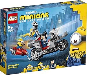 Lego Minions Unstoppable Bike Chase Toy With Gru Bob Stuart Minion Figures Building