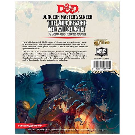 Dandd The Wild Beyond The Witchlight Dungeon Masters Screen