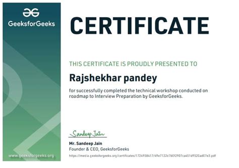 raj shekhar pandey on linkedin geeksforgeeks geeksforgeeks