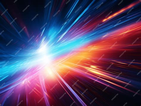 Premium Ai Image Abstract Colorful Modern Light Futuristic Effect
