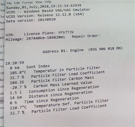 Dpf Soot Levels Audi