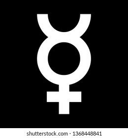 Mercury Symbol Planets Symbols Icon Card Stock Illustration Shutterstock