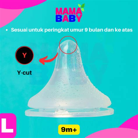 Mamababy Puting Baby Puting Susu Baby Puting Botol Susu Baby Feeding Nipple Teats Wideneck Teats