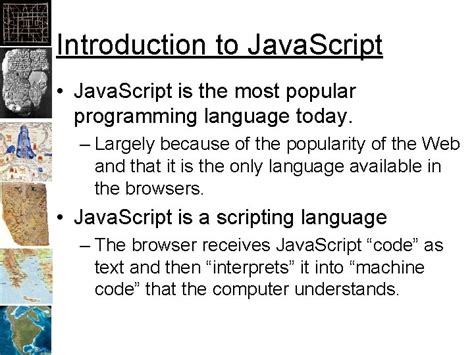Introduction To Java Script Java Script Is The