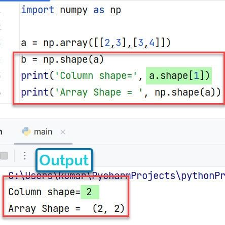 NumPy Shape In Python Examples