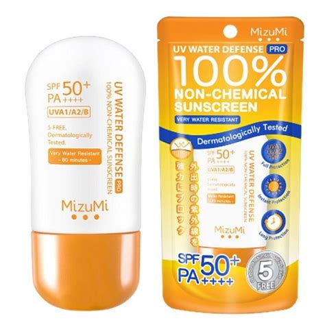 Sunscreen Cream Serum Mizumi Spf50 Pauv Water Defense 100 Non Chemical 40g Ebay In 2024