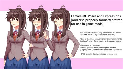 Ddlc R All Character Sprites Free To Use Anime Character Illustration The Best Porn Website