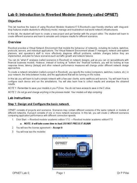 Opnet Lab 0 Pdf Network Switch Computer Network
