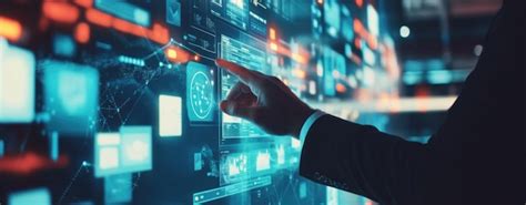 Interactive Digital Interface Premium Ai Generated Image