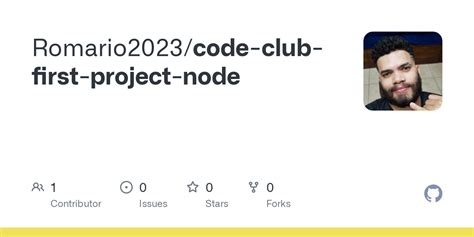 GitHub Romario Code Club First Project Node