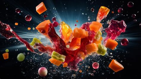 Premium Ai Image Coloured Candy Sugar Coated And Hairdos